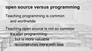 Teaching open source 2016 | PPT