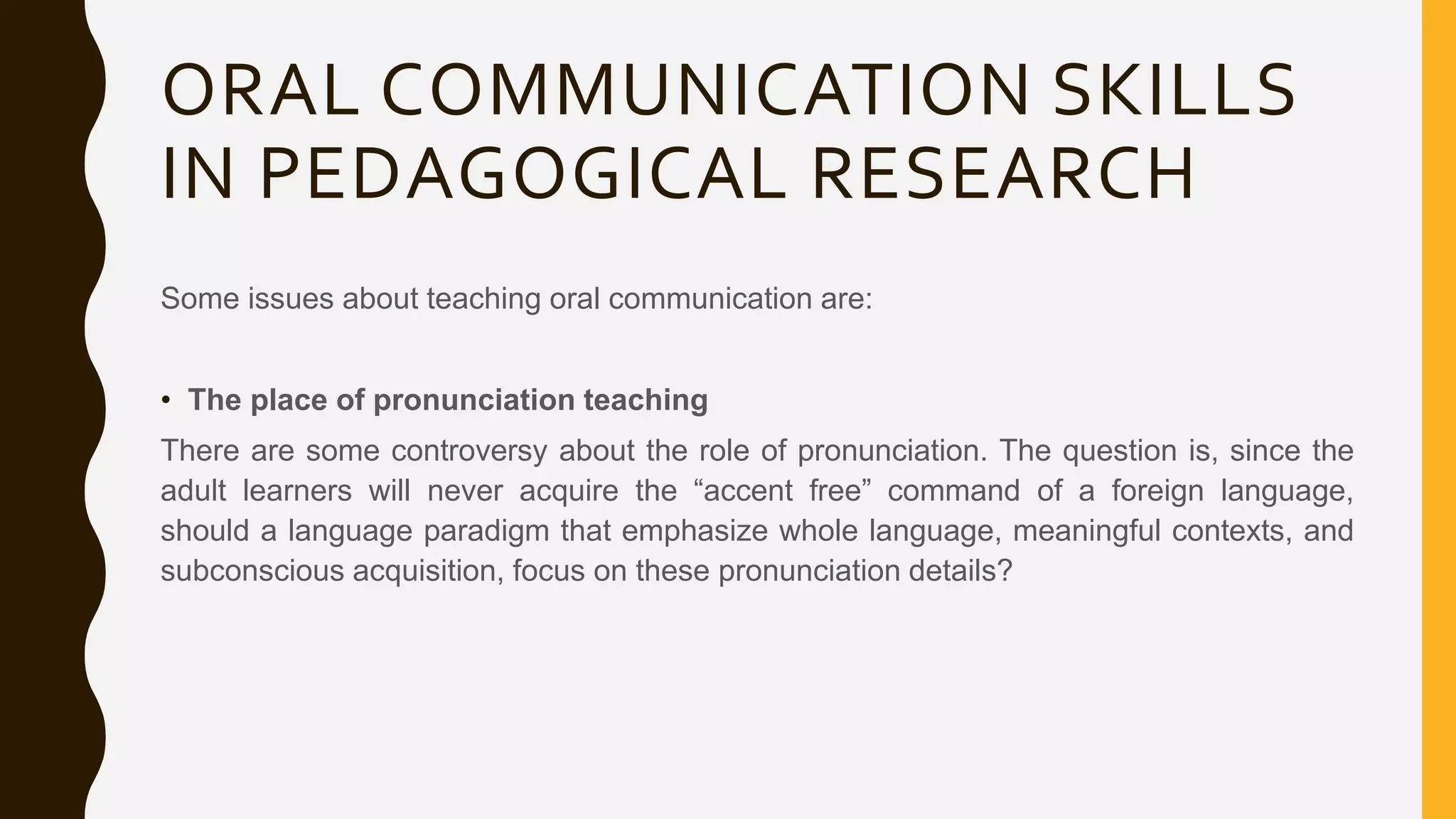 Teaching Oral Communication Skills | PPTX