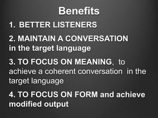 Teaching oral communication strategies | PPTX