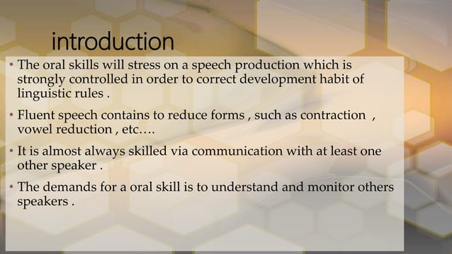 Teaching oral skills | PPT