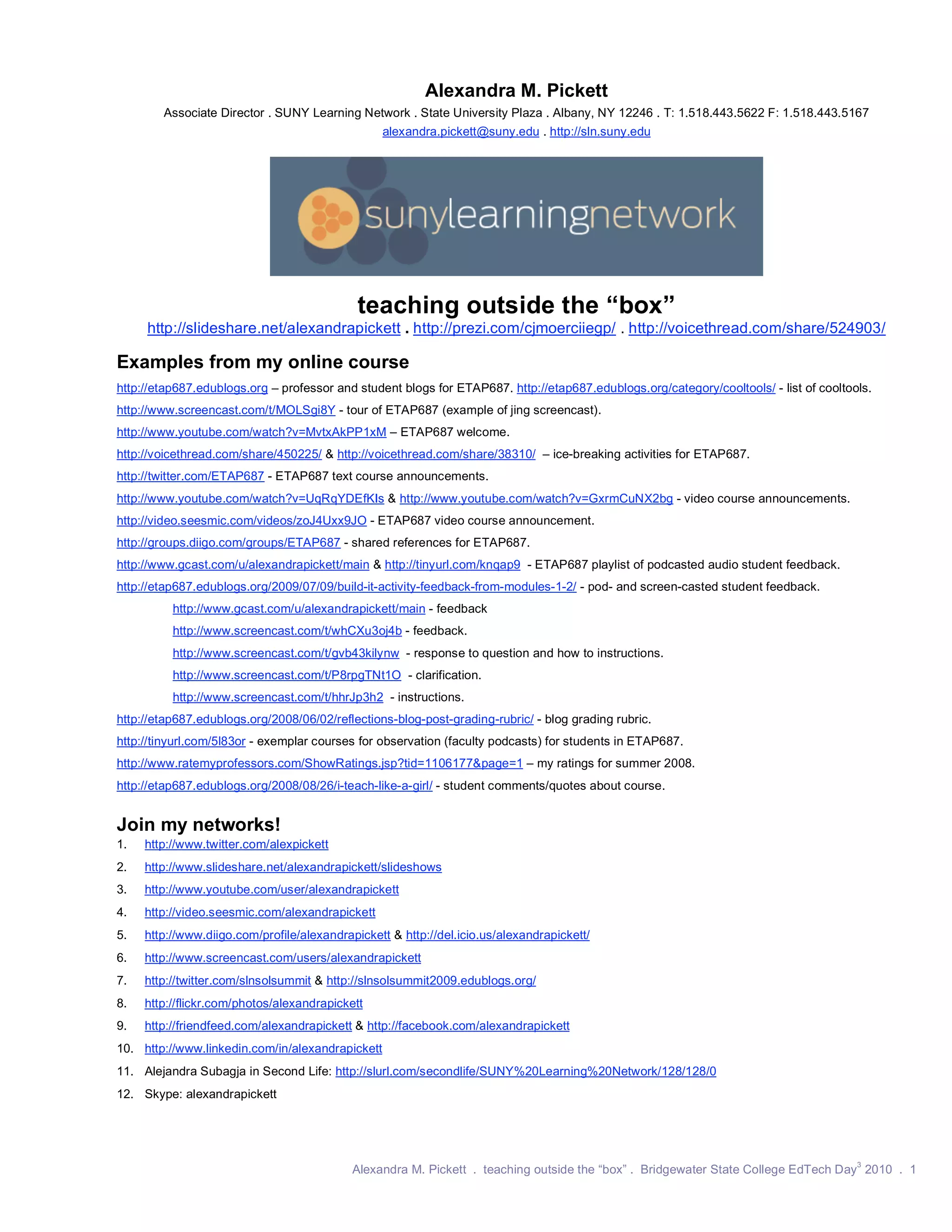 teaching outside the "box" | PDF | Social Networking | Internet