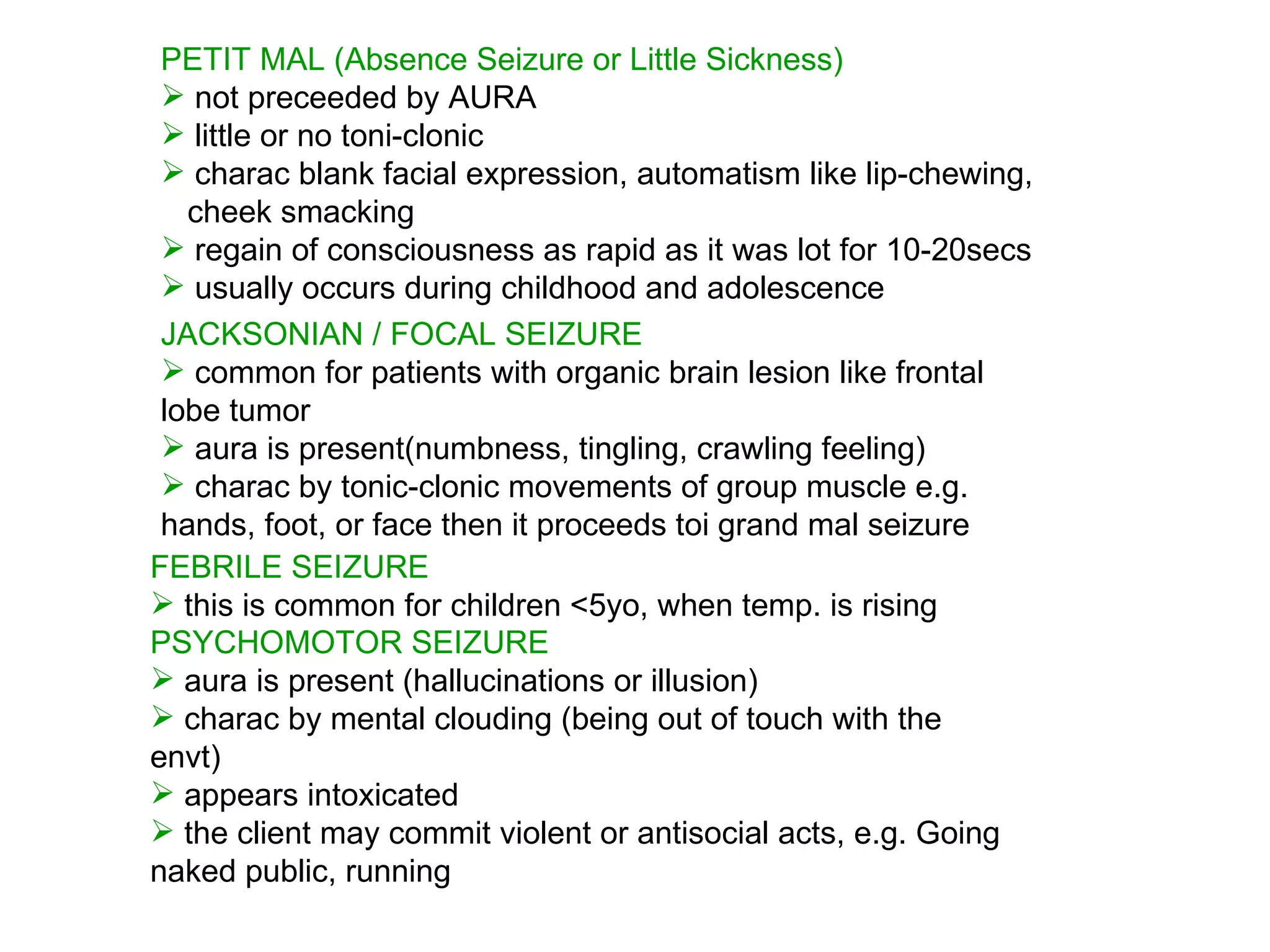 Seizure: Status Epilepticus | PPT