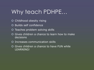 Teaching pdhpe | PPT