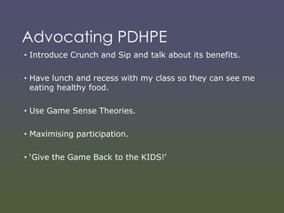 Teaching pdhpe | PPT