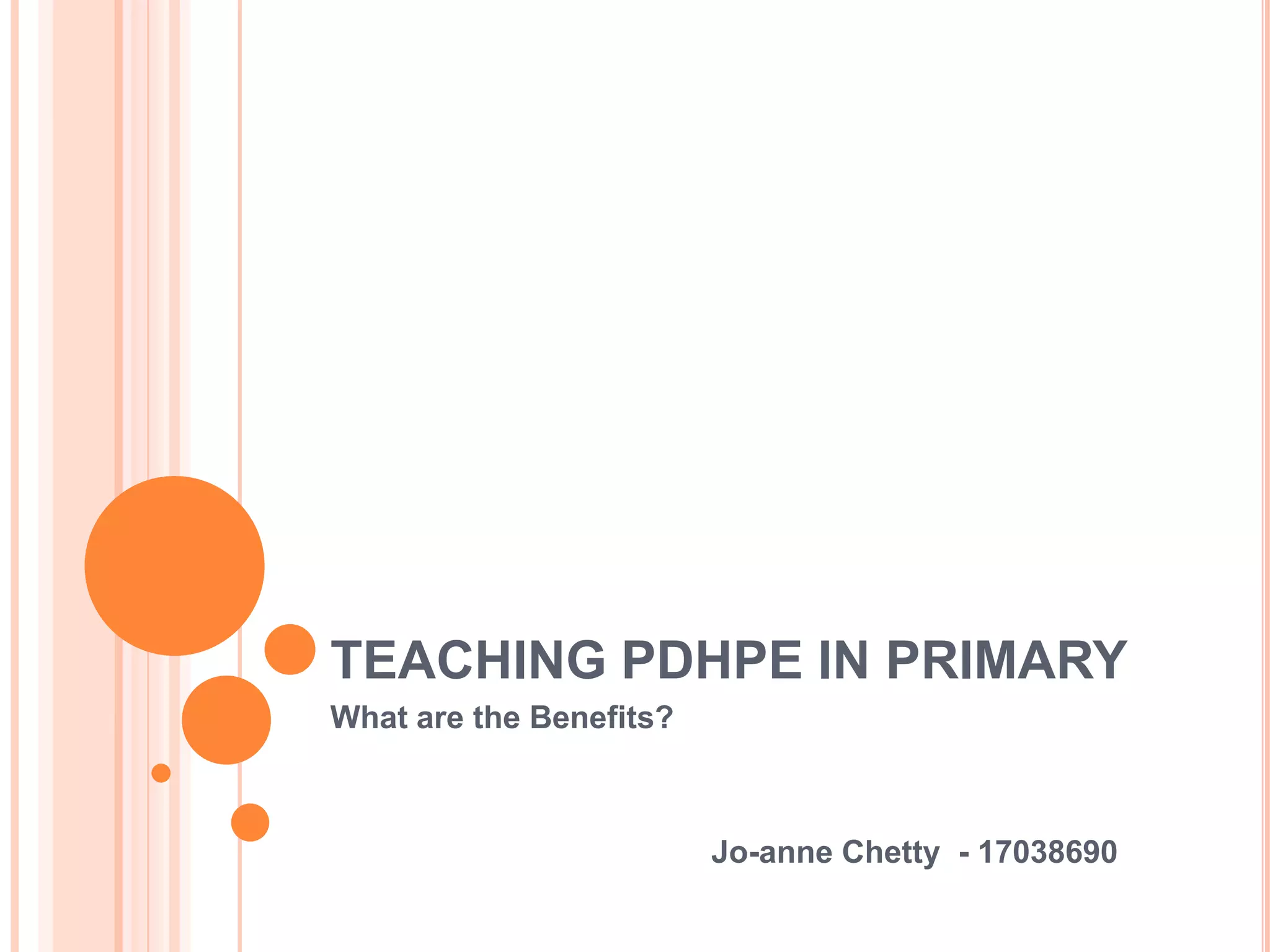 Teaching pdhpe in primary | PPT
