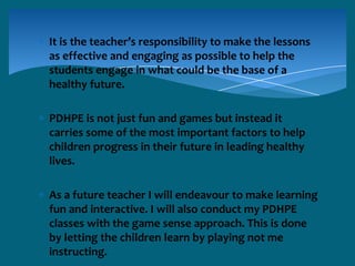 Teaching pdhpe in primary school | PPT