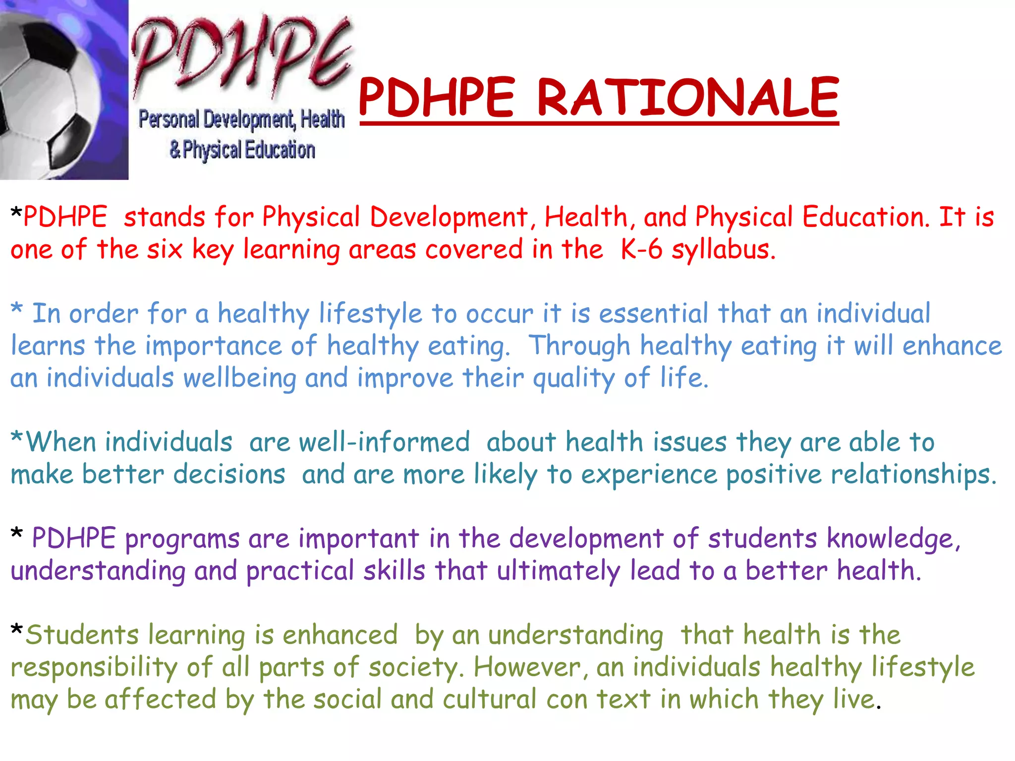 Teaching pdhpe in primary schools | PPT