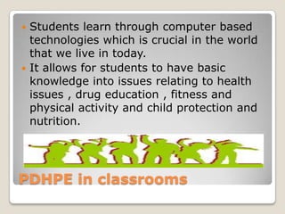 Teaching pdhpe in schools | PPTX