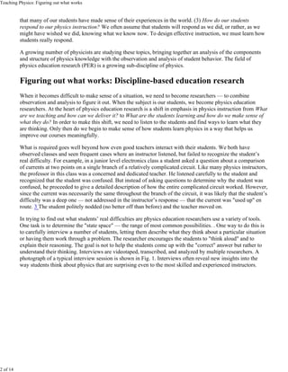 Teaching physics | PDF