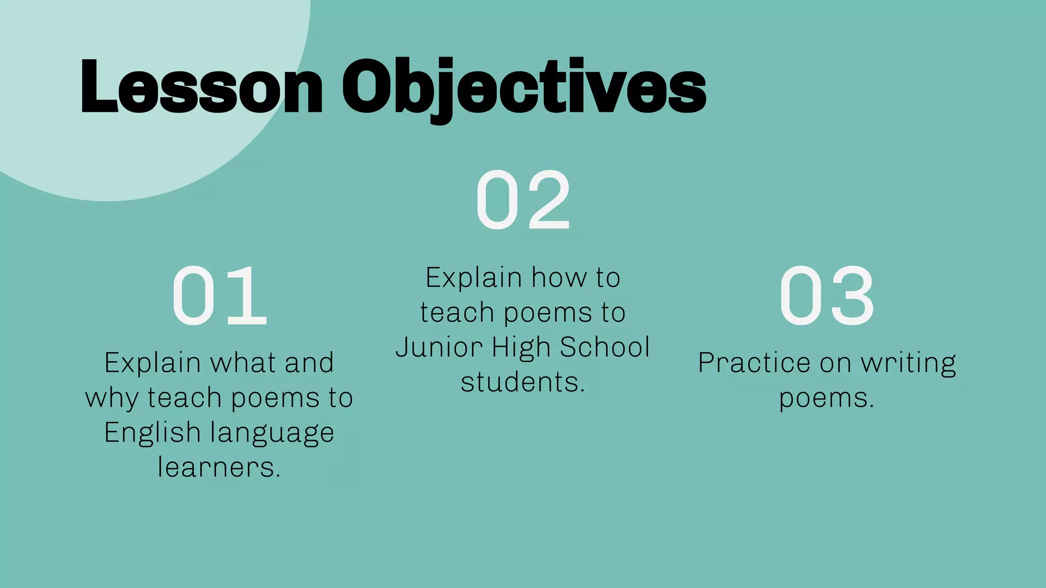 TEFL 1: Teaching Poem to Junior High School Students | PPT