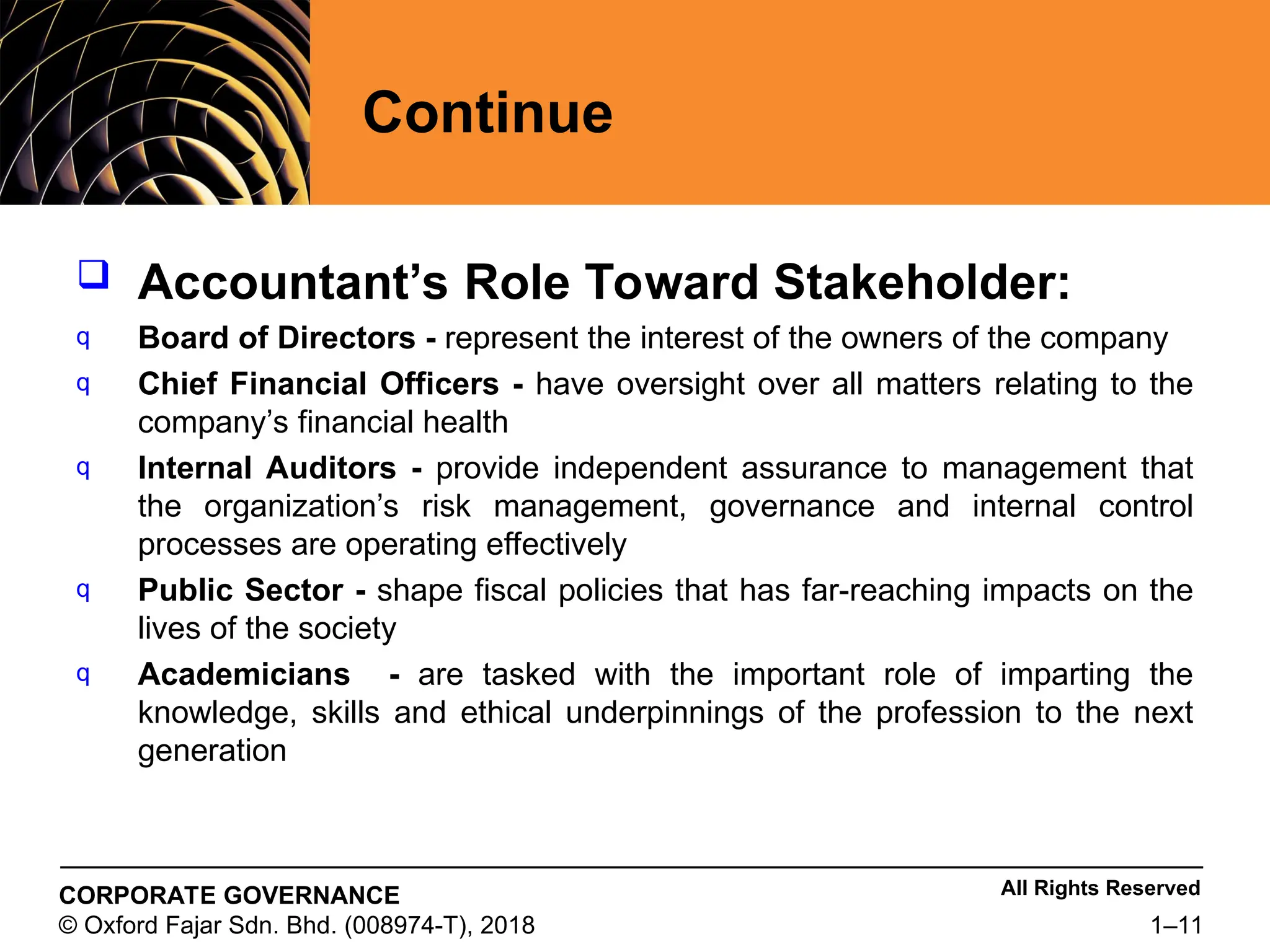 Teaching PowerPoint Slides Corporate Governance - Chapter 1.ppt