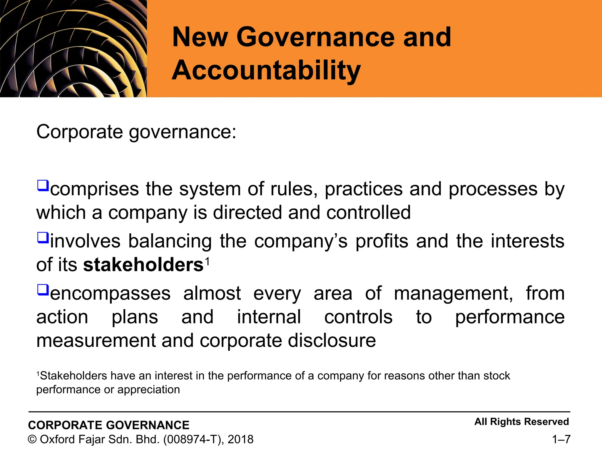 Teaching PowerPoint Slides Corporate Governance - Chapter 1.ppt