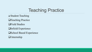 Teaching practice | PPTX