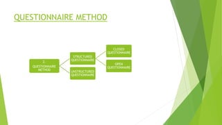 different methods of data collection : Merits and Demerits | PPTX
