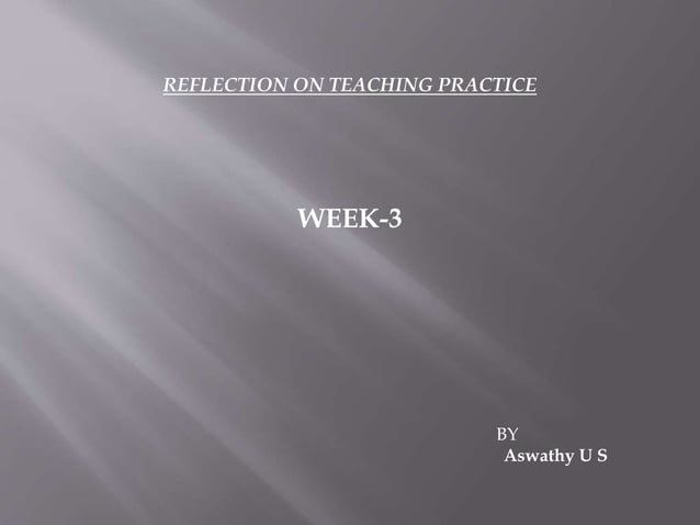 Teaching practice 3 | PPTX