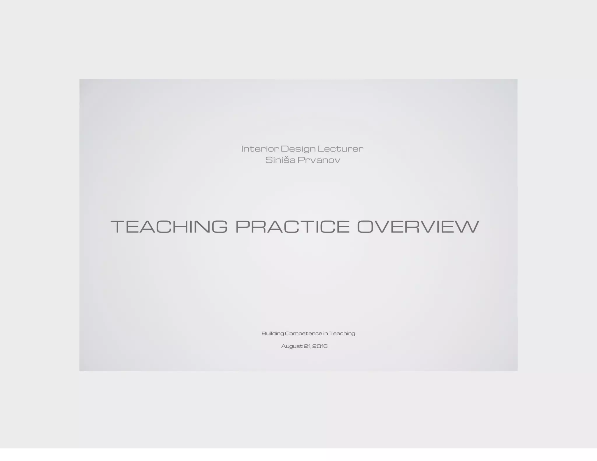 Teaching Practice Overview | PDF