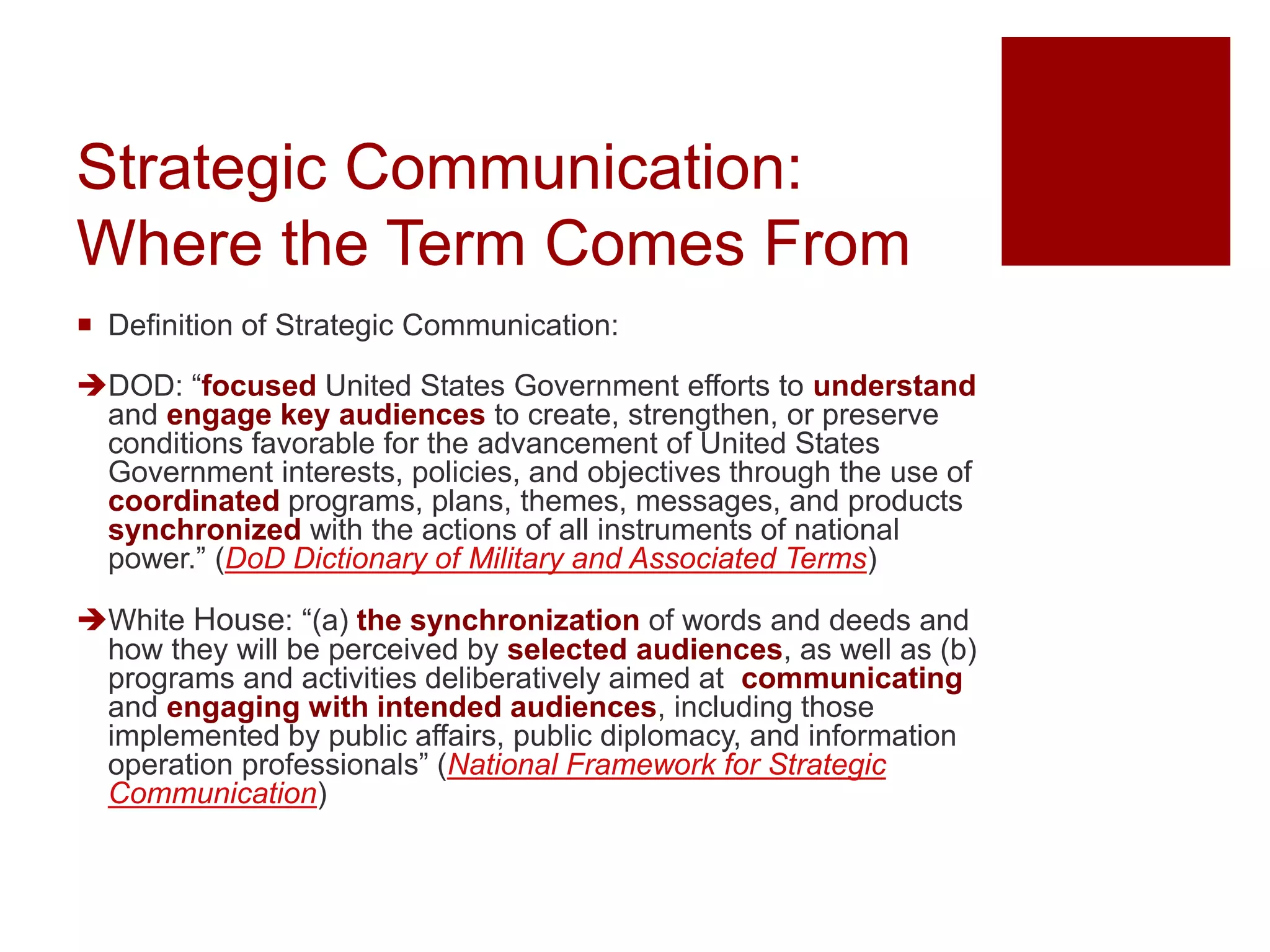 What’s Strategic Communication | PPTX