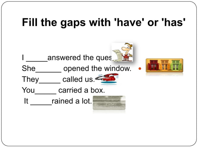Teaching present perfect tense | PPTX
