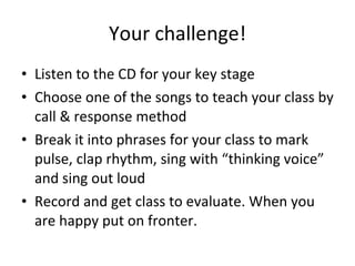 Teaching primary music as a non specialist | PPT
