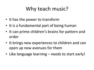 Teaching primary music as a non specialist | PPT