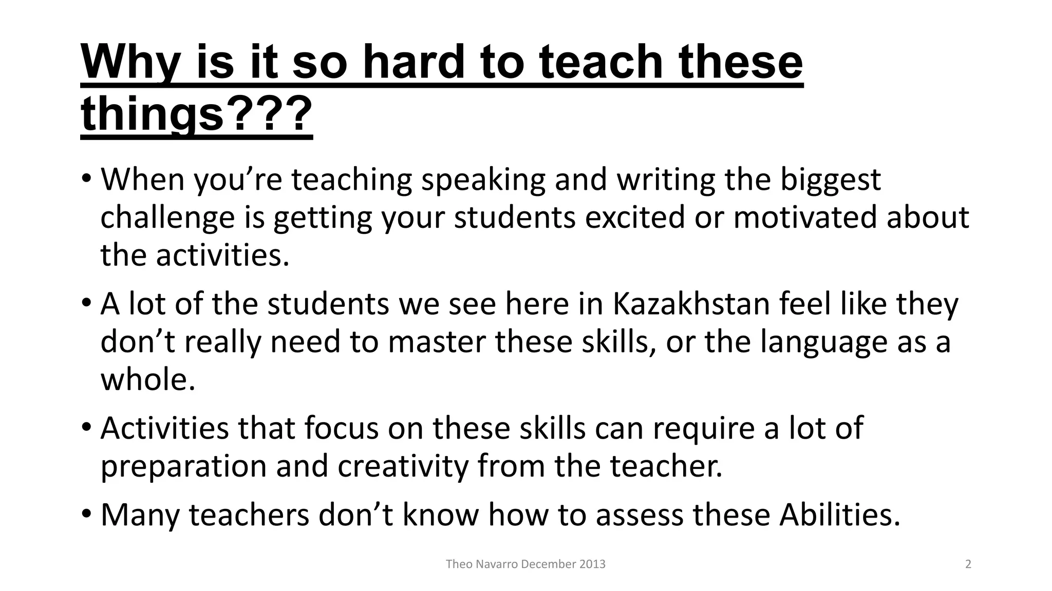 Teaching productive skills | PPTX