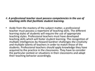 The Teaching Profession (Prof Ed Subject) | PPTX