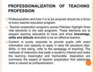 Teaching profession | PPT