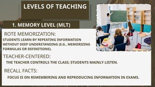 Comprehensive Guide to Levels, Phases, and Elements of Teaching for ...