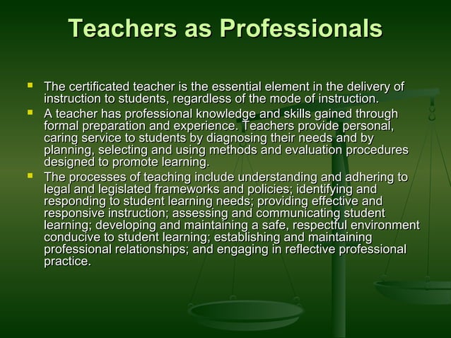 Teaching profession powerpoint