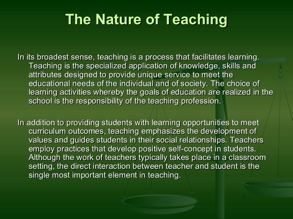 Teaching profession powerpoint