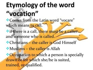 Teaching as Your Vocation, Mission and Profession | PPT