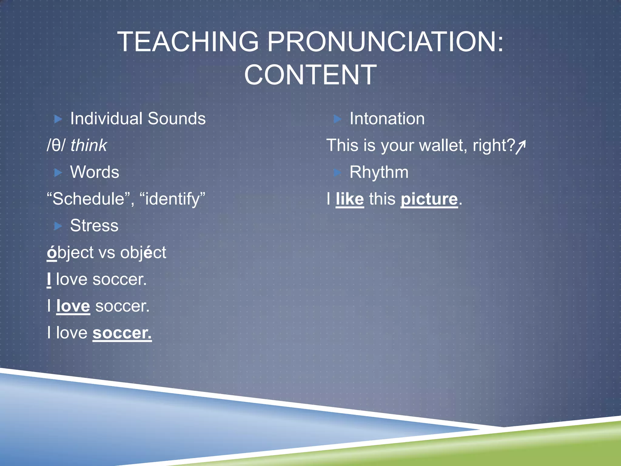 Teaching pronunciation | PPTX