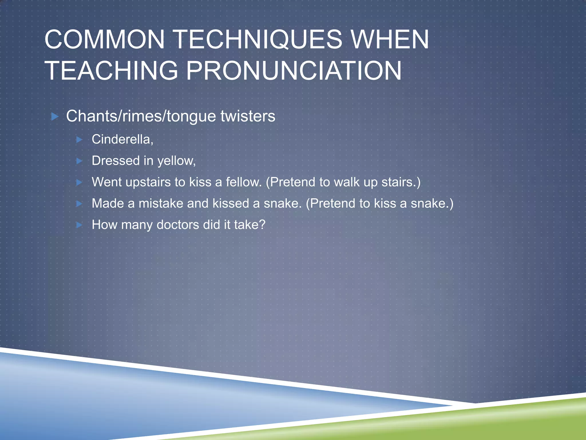 Teaching pronunciation | PPTX