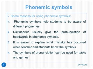Teaching pronunciation | PPTX