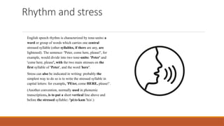 Teaching Pronunciation. In a course in English Language Teaching P. Ur ...