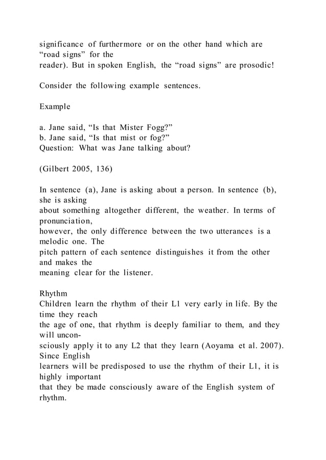 Teaching pronunciation using the prosody pyramidjudy | PDF