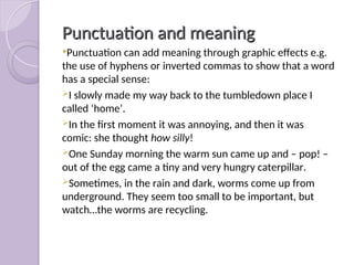 Teaching. Punctuation ppt useful for grade 6 students | PPT