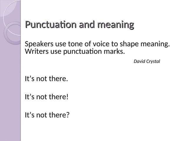 Teaching. Punctuation ppt useful for grade 6 students | PPT