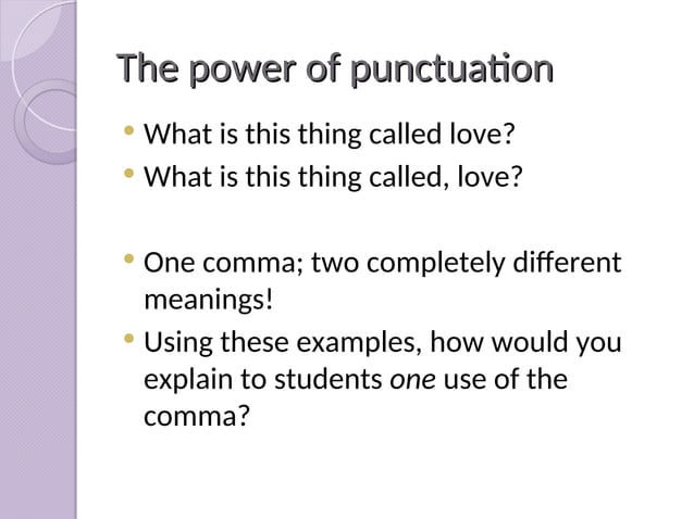Teaching. Punctuation ppt useful for grade 6 students | PPT