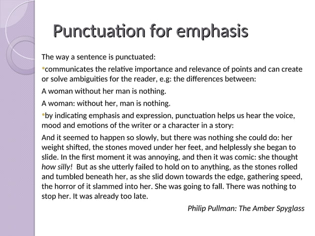 Teaching. Punctuation ppt useful for grade 6 students | PPT