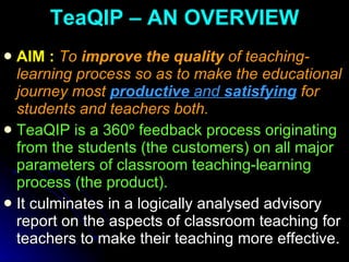 Teaching Quality Improvement Program | PPT