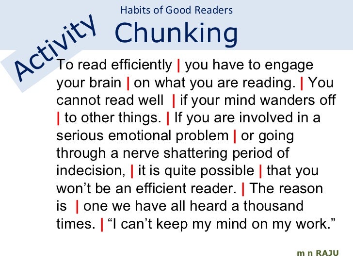 Chunking Method Reading