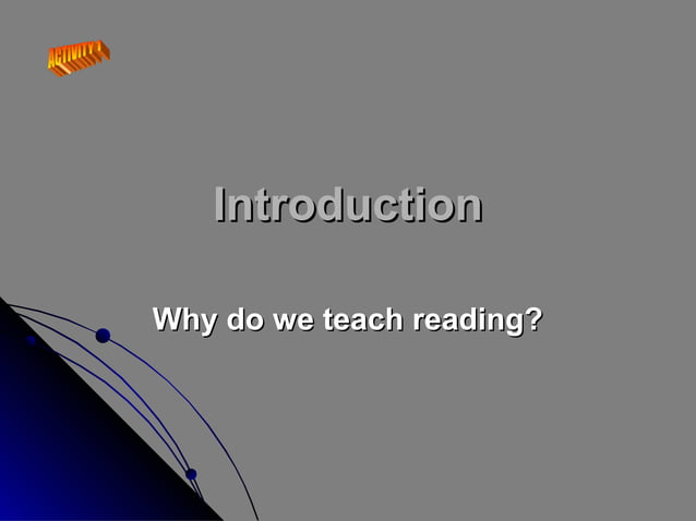 Teaching reading | PPT | Homework and Study | Education