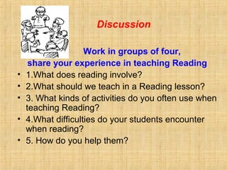 Teaching reading | PPT