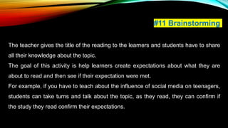 TEACHING READING - INTENSIVE VS EXTENSIVE-MICROSKILLS | PPTX