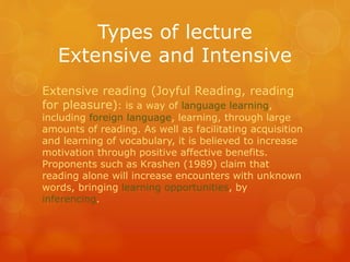 Teaching reading and writing | PPTX
