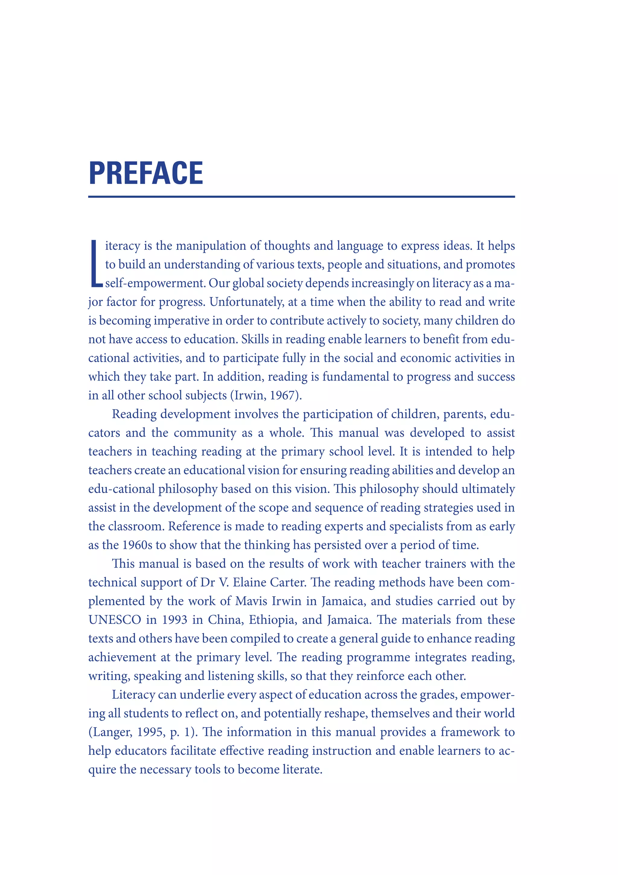Teaching reading at primary level | PDF