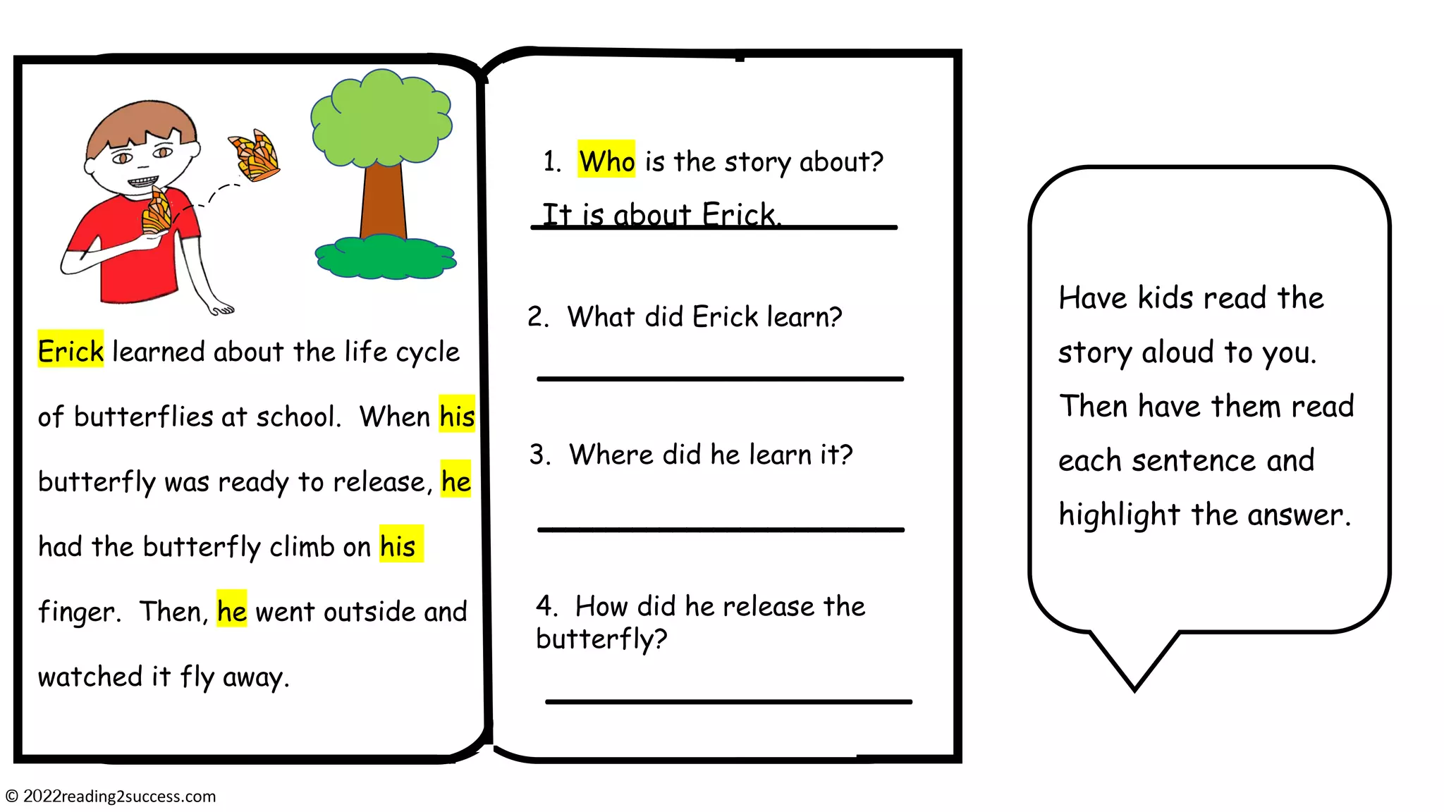Teaching Kids Reading Comprehension Stages: How to Answer Literal ...