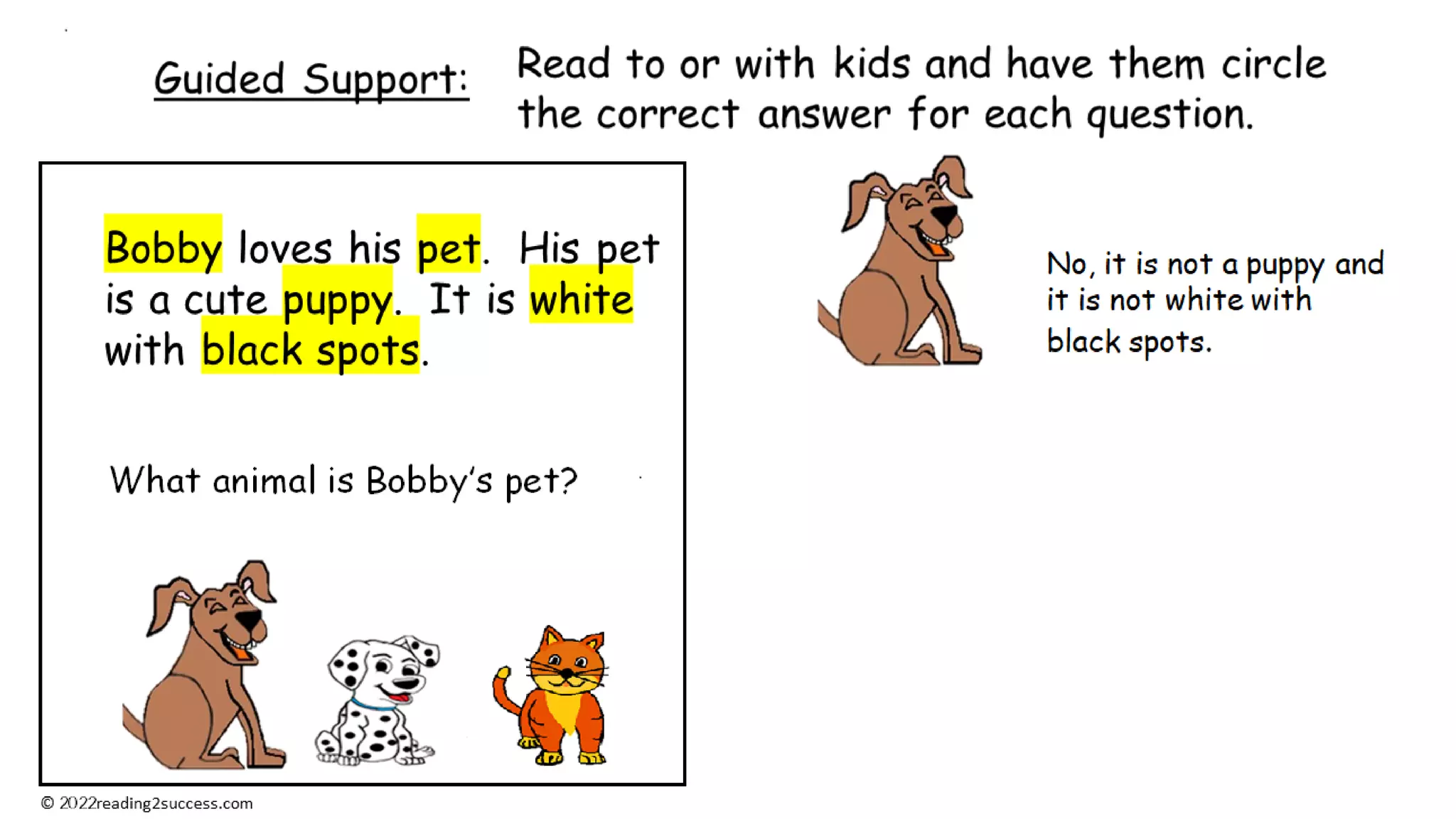 Teaching Kids Reading Comprehension Stages: How to Answer Literal ...