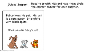 Teaching Kids Reading Comprehension Stages: How to Answer Literal ...